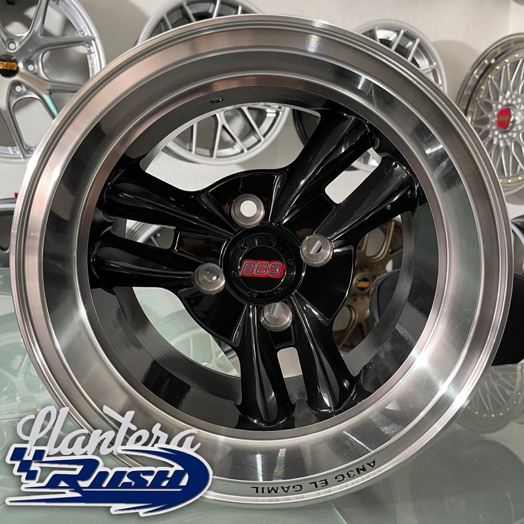 JUEGO DE RINES 13"X8" 4-100 TIPO BBS CAMA ANCHA | RUSH
