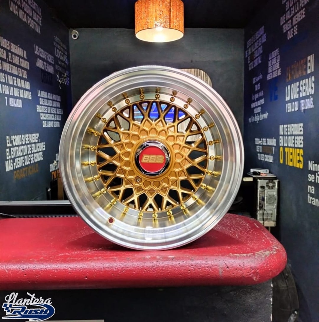 JUEGO DE RINES 15"X8.5" 4-100/114 TIPO BBS PANAL | RUSH