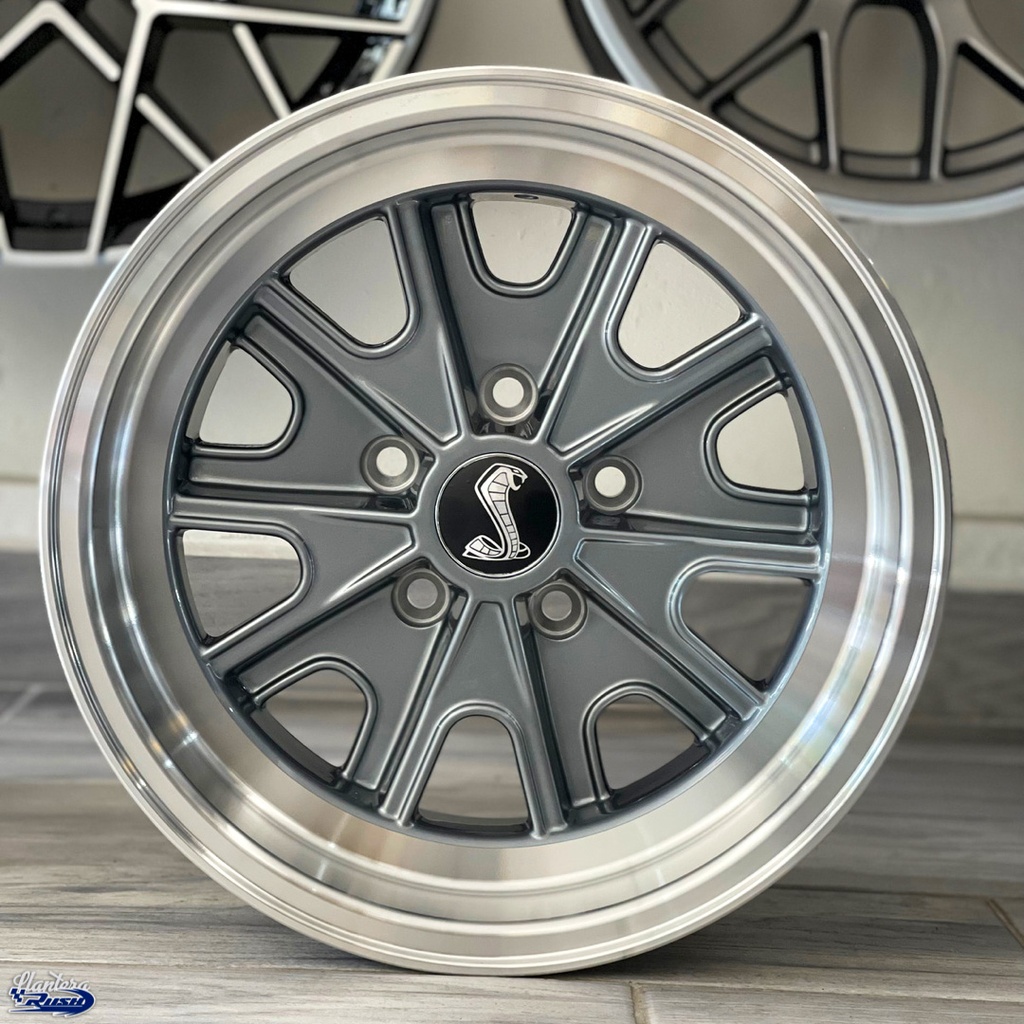 JUEGO DE RINES 15"X8"/9" 5-114.3 TIPO SHELBY | RUSH
