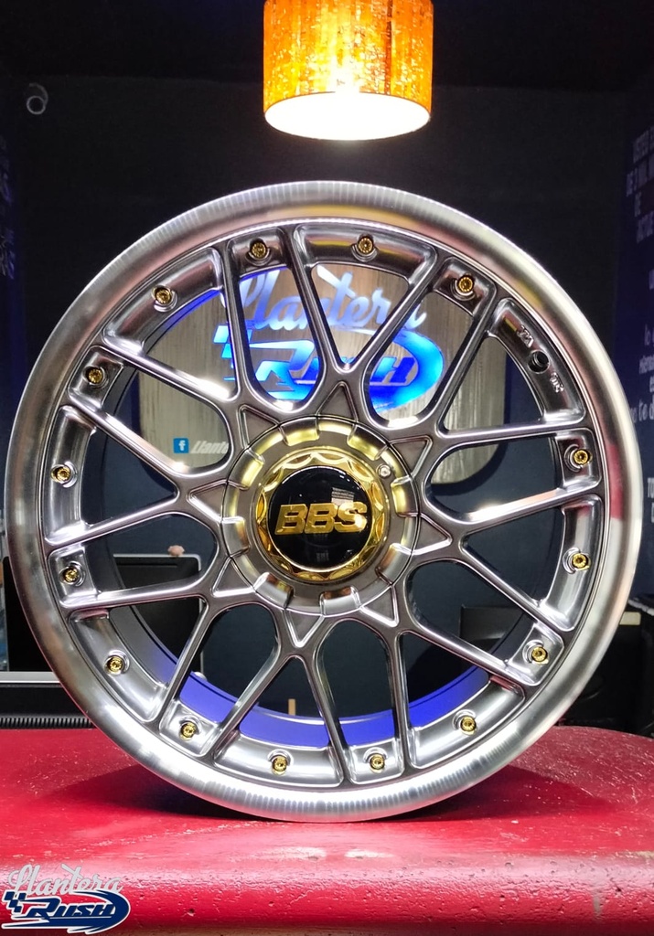 JUEGO DE RINES 17"X8.5" 5-100/112/114.3 TIPO BBS RS2 | RUSH