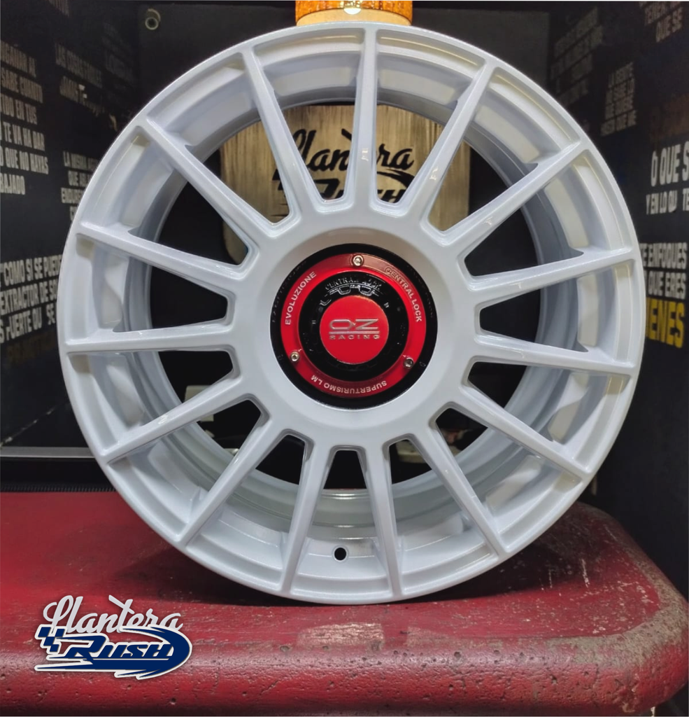 JUEGO DE RINES 18"X8" 5-100/113 TIPO OZ RACING SUPERTURISMO LM ...